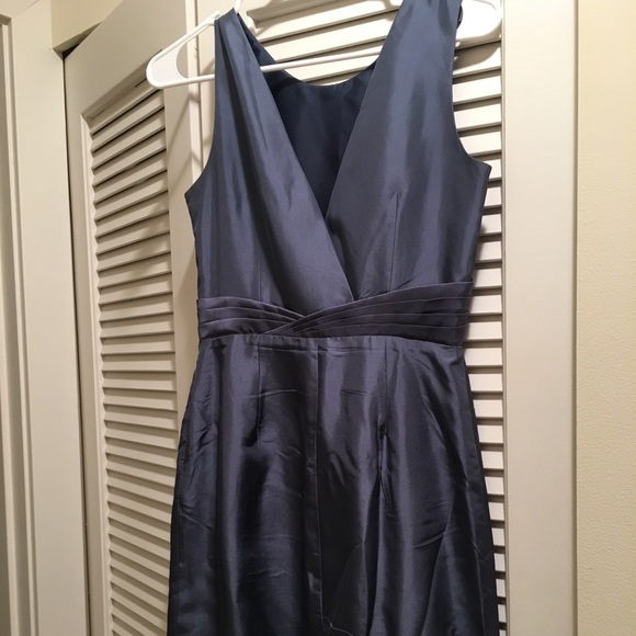 J. Crew | Dresses | J Crew Blue Satin Dress | Poshmark